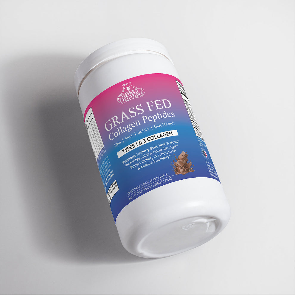 Grass-Fed Hydrolyzed Collagen Peptides - Chocolate - Bear Grips – BearGrips
